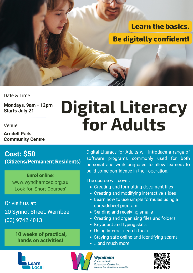 Digital Literacy for Adults | Wyndham City